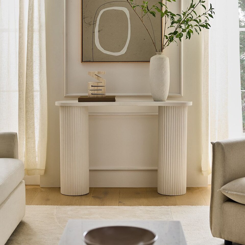 Fluted Console Table (122 cm) - West Elm Australia